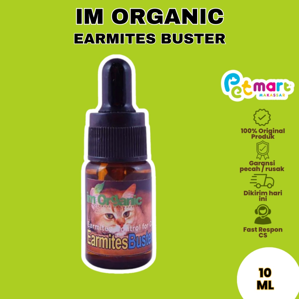 Imorganic Imo Earmites Buster Cat Ear Mites 10 ml | Shopee Philippines