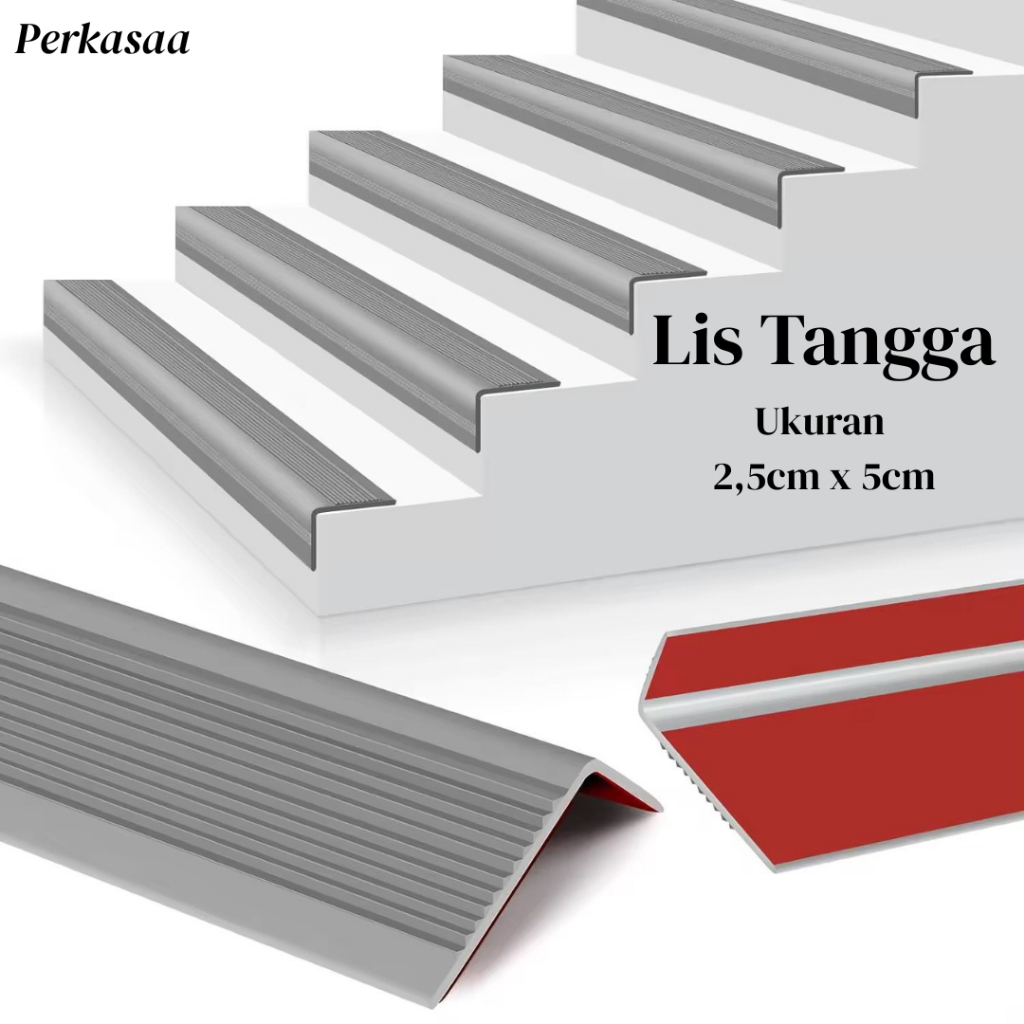 5CM L-Shaped Anti-Slip Safety Stair Strip with Adhesive 3m | Shopee ...