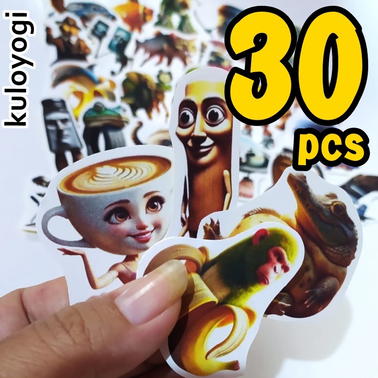 Italian Brainrot Anomalie Stickers 30 PC Tung Sahur Ballerina ...