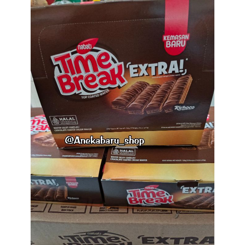 (1 BOX / 10 PCS) Vegetable Time Break Wafer Coated Chocolate 32gr ...