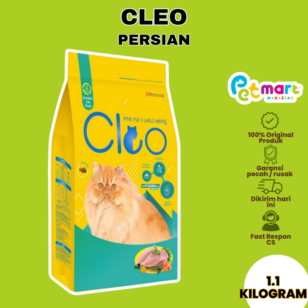 Cleo Persian Adult Dry Cat Food Adult Dry Food 1.1kg | Shopee Philippines