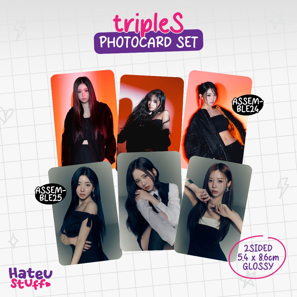 [10-24pcs] tripleS Unofficial Photocard ASSEMBLE25, Badge War 3 ...