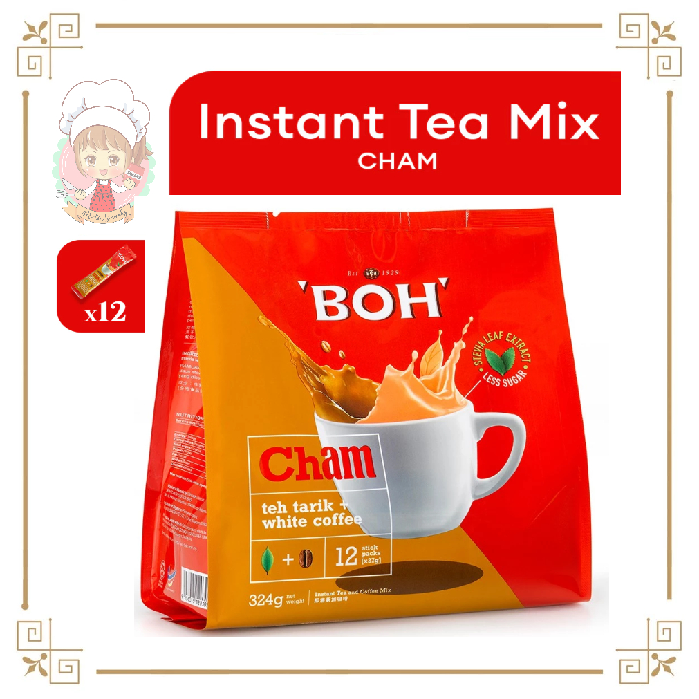 BOH Cham - Teh Tarik + White Coffee (12sachet) | Shopee Philippines