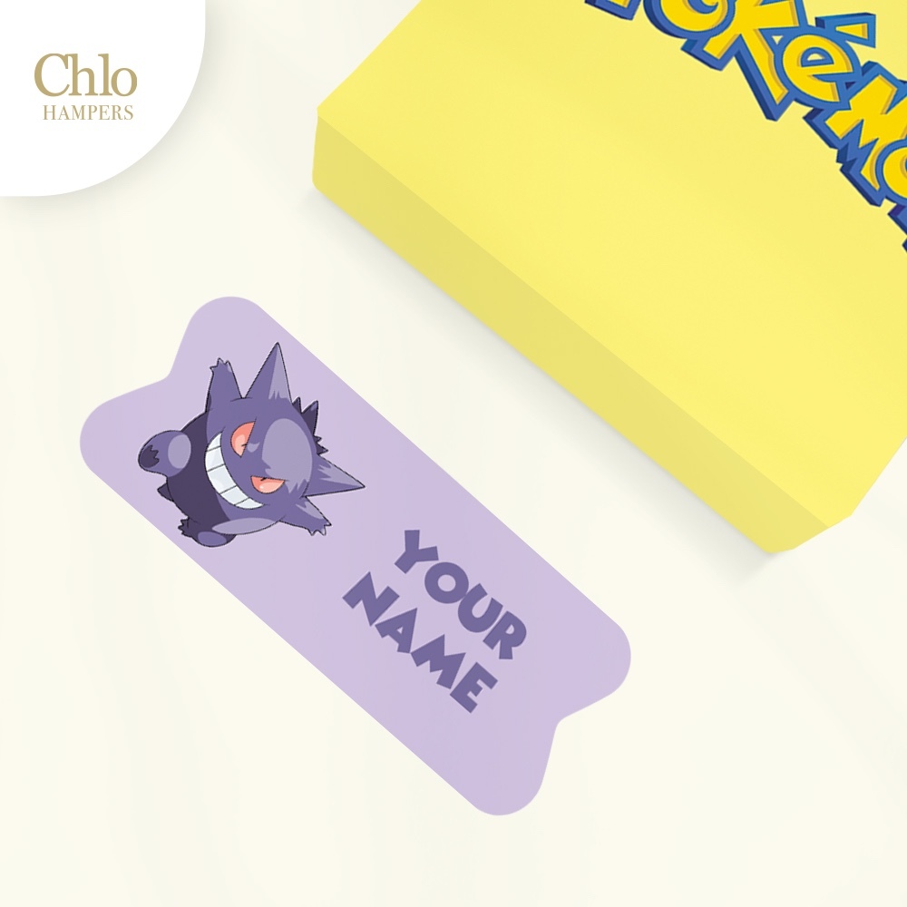 Pokemon Gengar Custom Waterproof Name Sticker | Shopee Philippines
