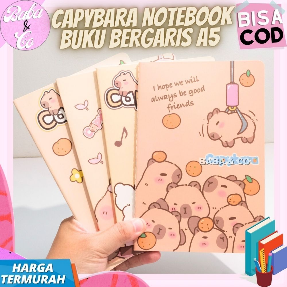 UNIQUE CUTE CAPYBARA A5 NOTEBOOK A5 UNIQUE CUTE CAPYBARA KAPIBARA CHILDREN'S NOTEBOOK A5 ...