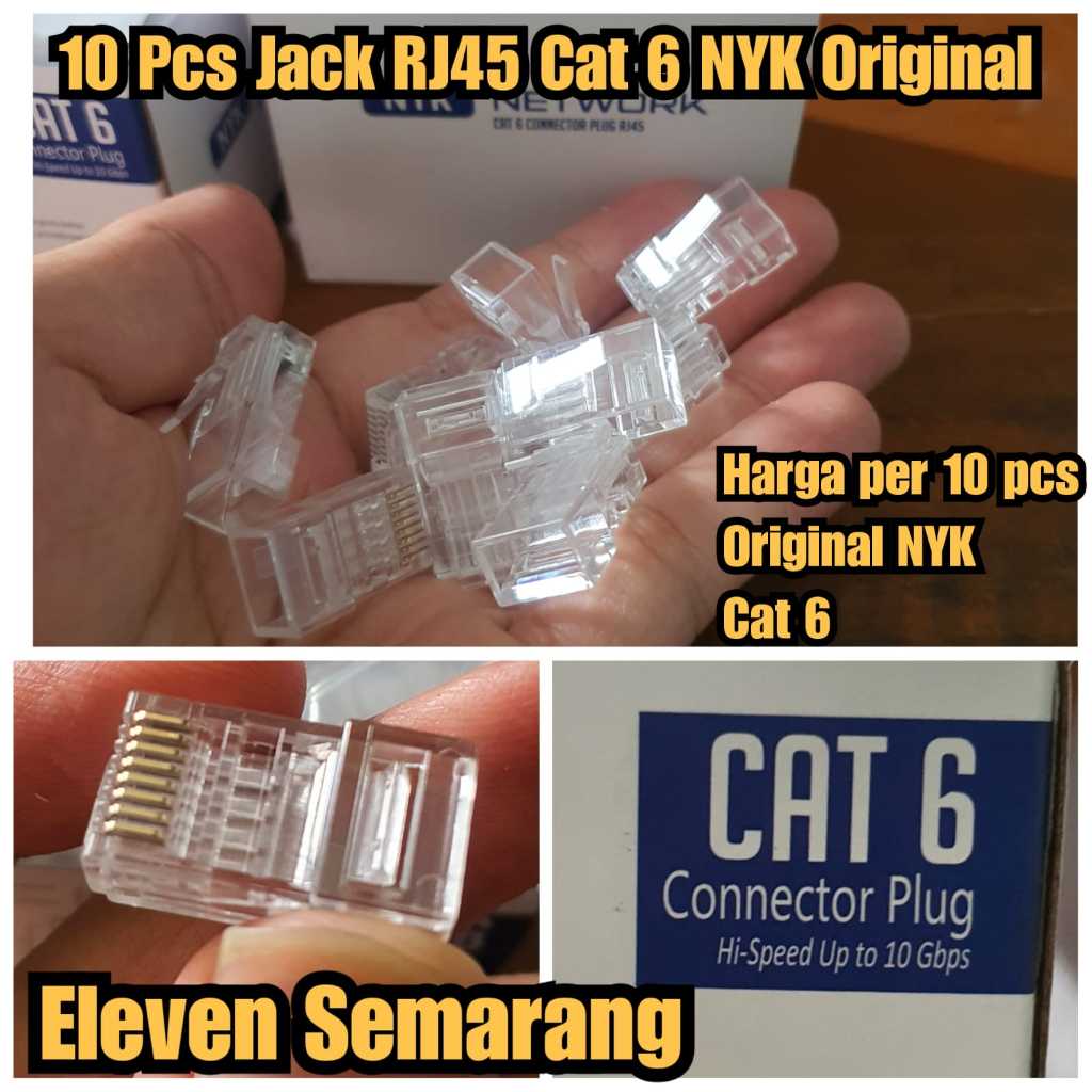 Cat 6 NYK connector contains 10 sockets RJ45 Lan cat 6 Original Brand ...