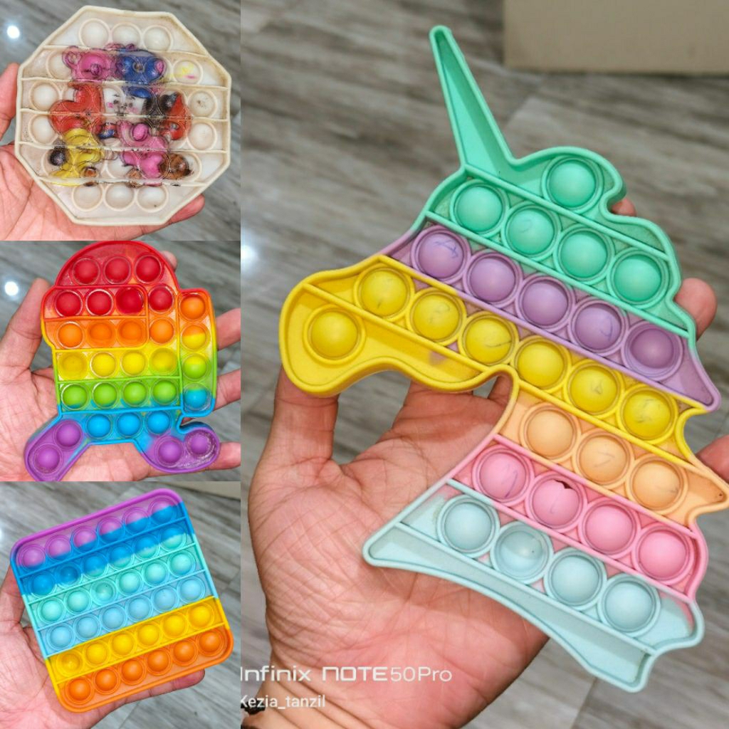 MANY MODELS OF POPIT POP IT VARIOUS CHARACTERS CHARACTER COLORFUL ...