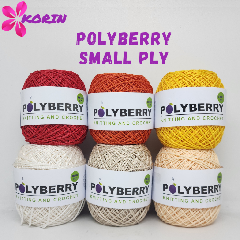 SMALL PLY POLYBERRY KNITTING YARN 100GR DOFF POLYESTER YARN/ 100GR ...