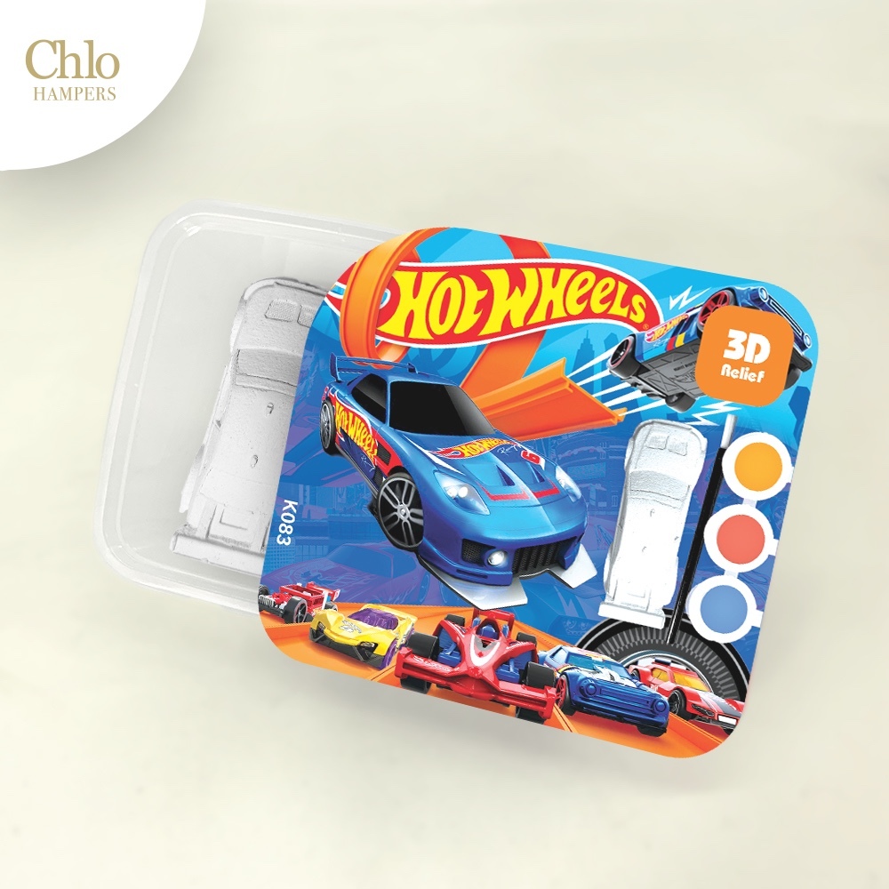 K083 Hot Wheels - Birthday Souvenir Children's Toy Painting Kit Gypsum ...