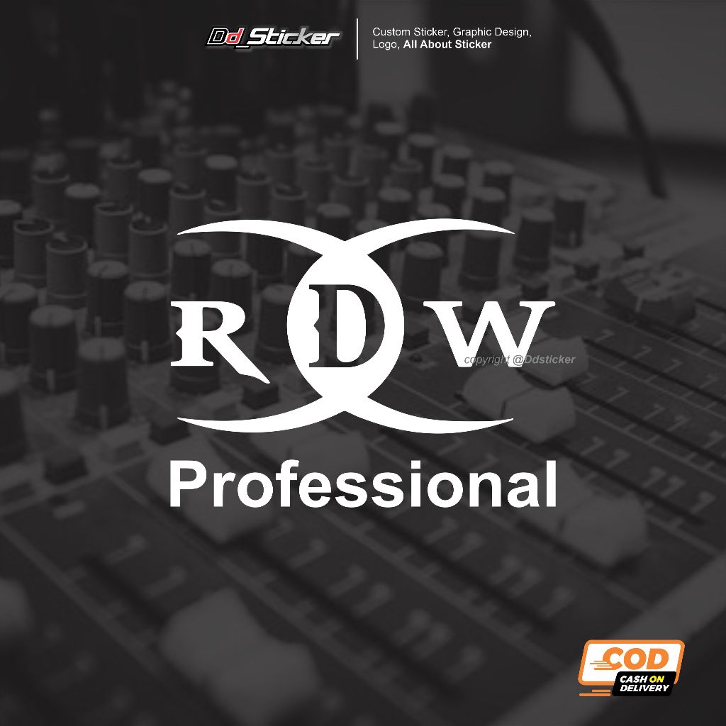 RDW Professional Logo sticker Audio Hardcase (Cutting sticker) | Shopee ...