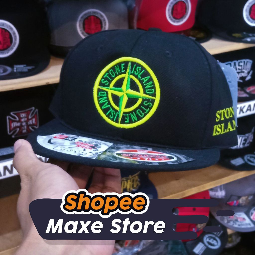 Stone Island Hat/ 303/ Snapback Hat Stone Island Snapback Hat | Shopee ...