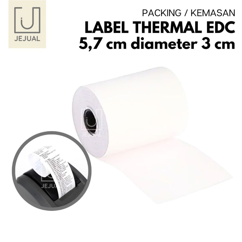 Thermal Receipt Paper Roll 57x30 mm EDC Paper/Mini Bluetooth Printer ...