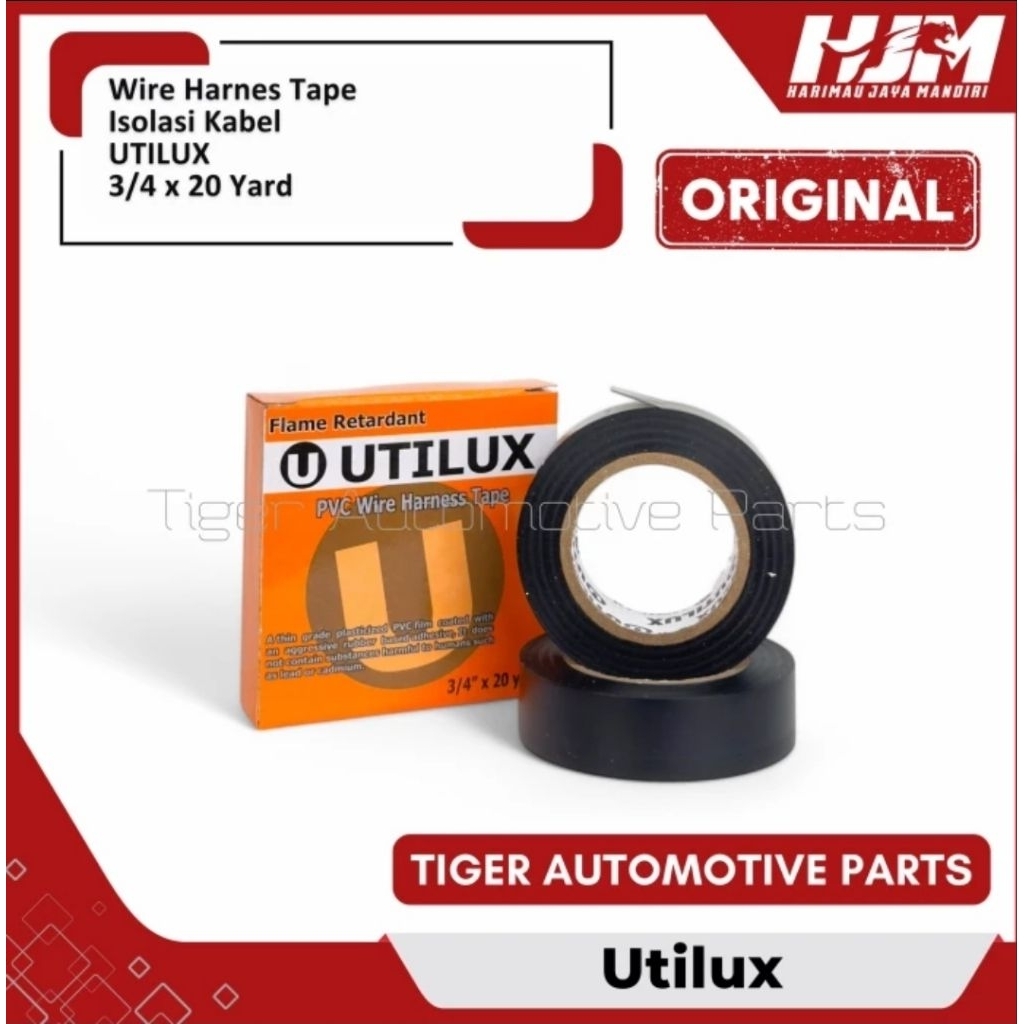 UTILUX ISOLATION CABLE TAPE BLACK 3/4 X 20 | Shopee Philippines