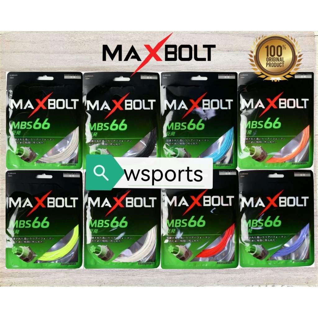 Original Maxbolt MBS 66 MBS66 Badminton Strings | Shopee Philippines