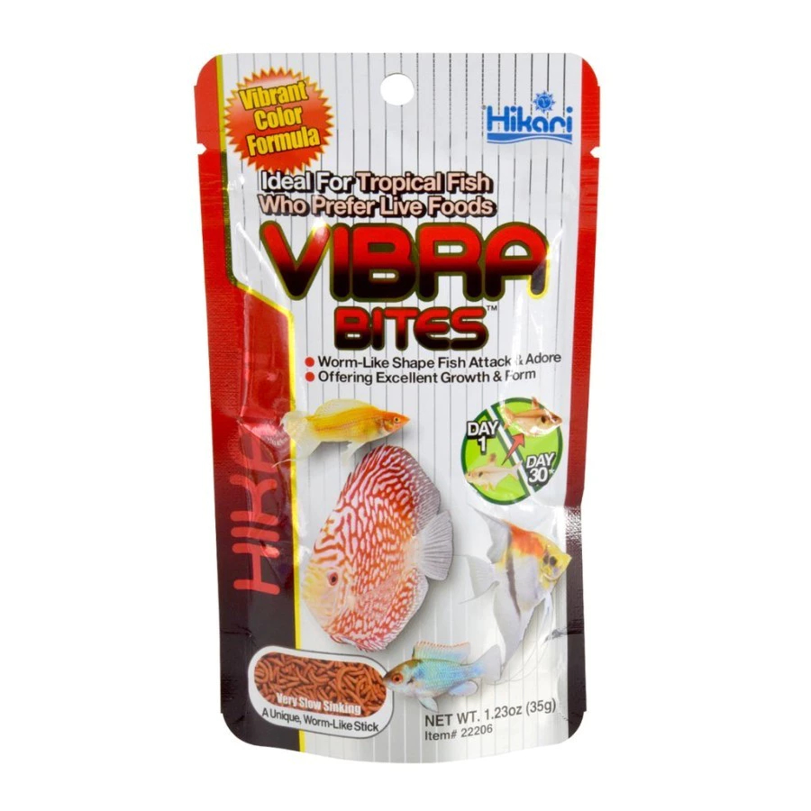 Hikari Vibra bites 35gr discus fish food, man fish, tetra | Shopee ...