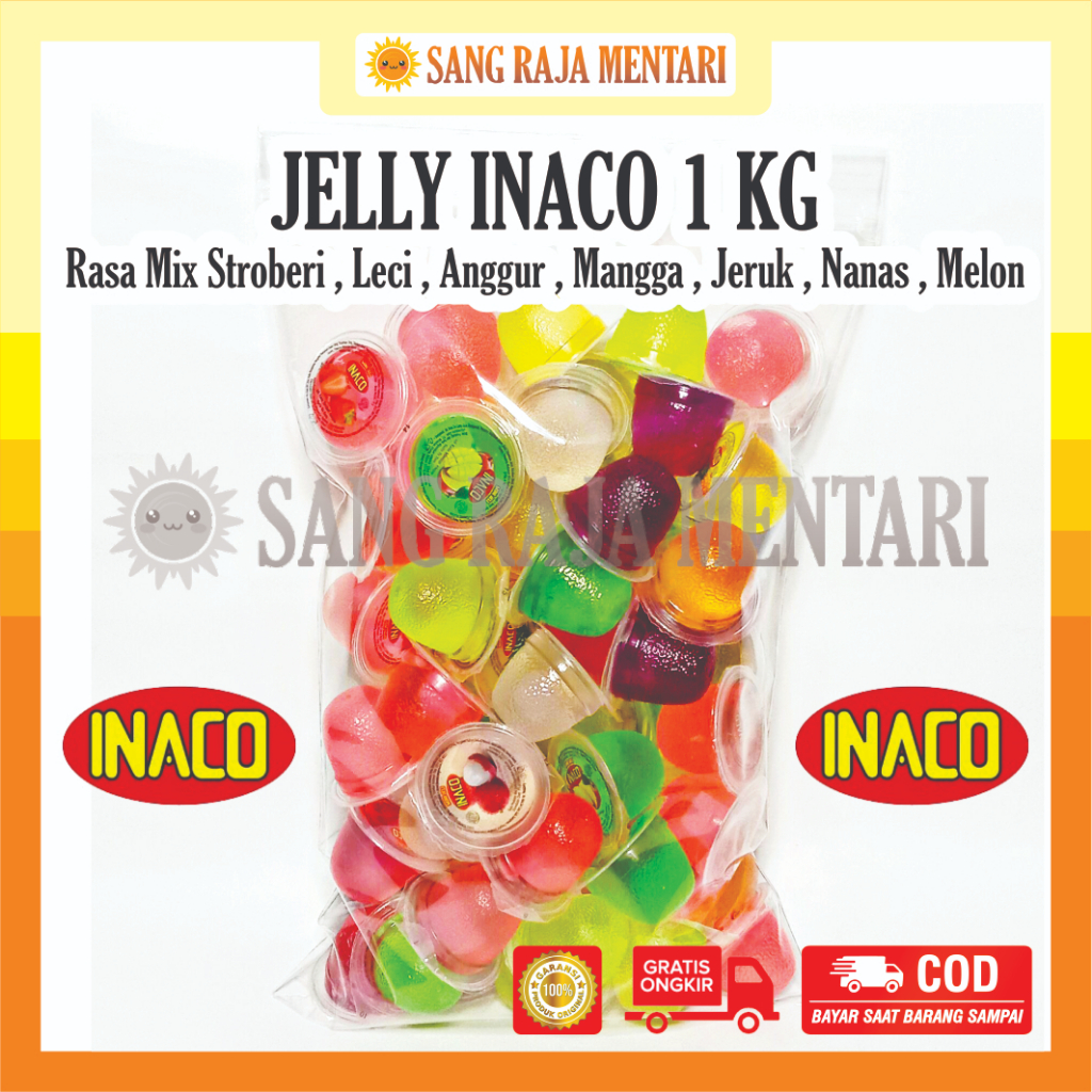Jelly Inaco 1 Kg Mix Flavor (Exp 2026) | Jelly of Various Flavors with ...