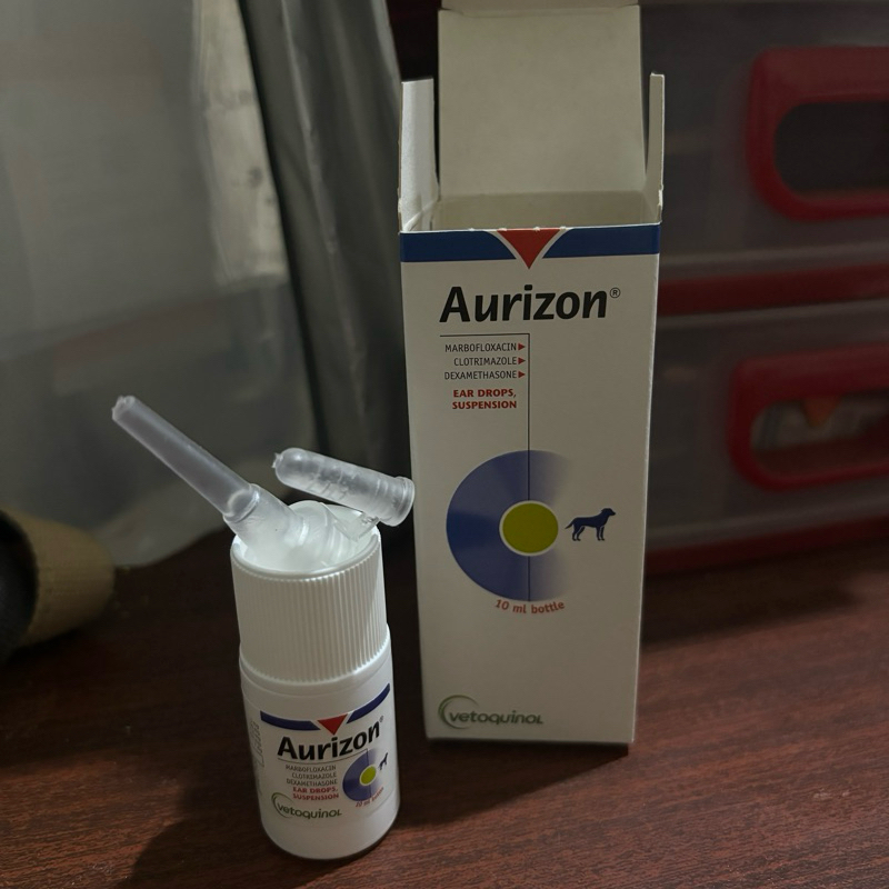 Aurizon Vetoquinol Ear Drops Ear Drops for dogs, cats, bacteria and ...