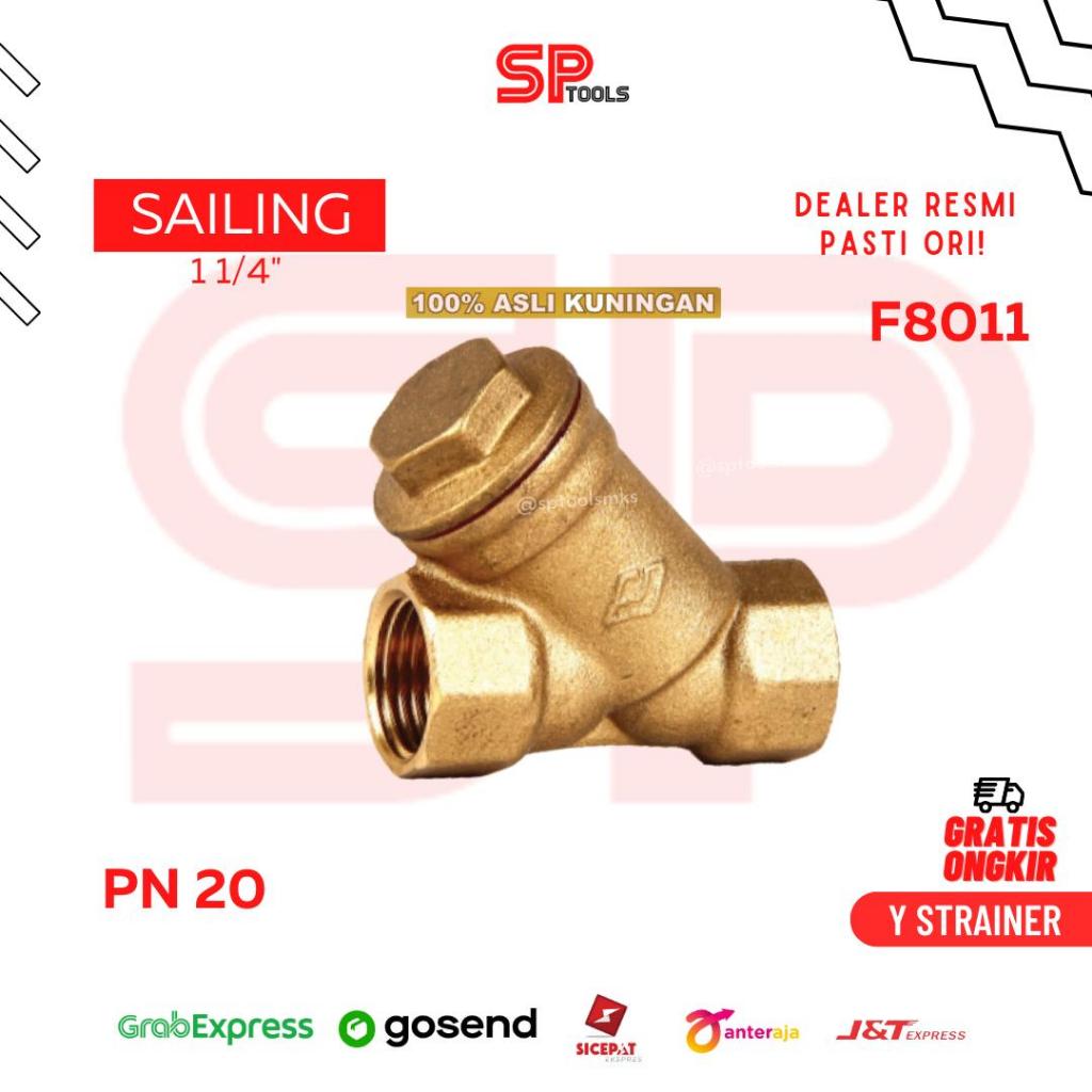 Check VALVE Y STRAINER VALVE BRASS 1 1/4" 1 1/4 INCH PN20 SAILING F8011 ...
