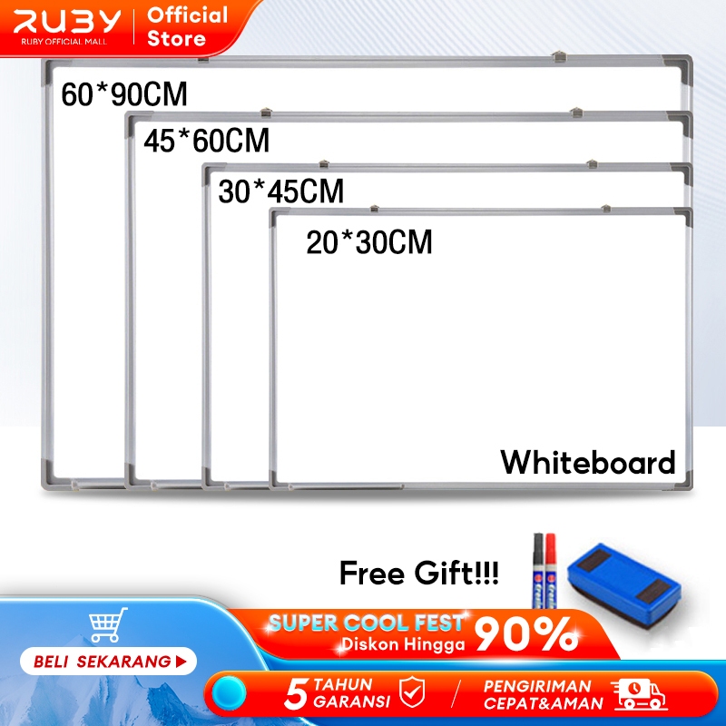 White board Whiteboard With Stand Single Face Magnetic Hanging Children ...
