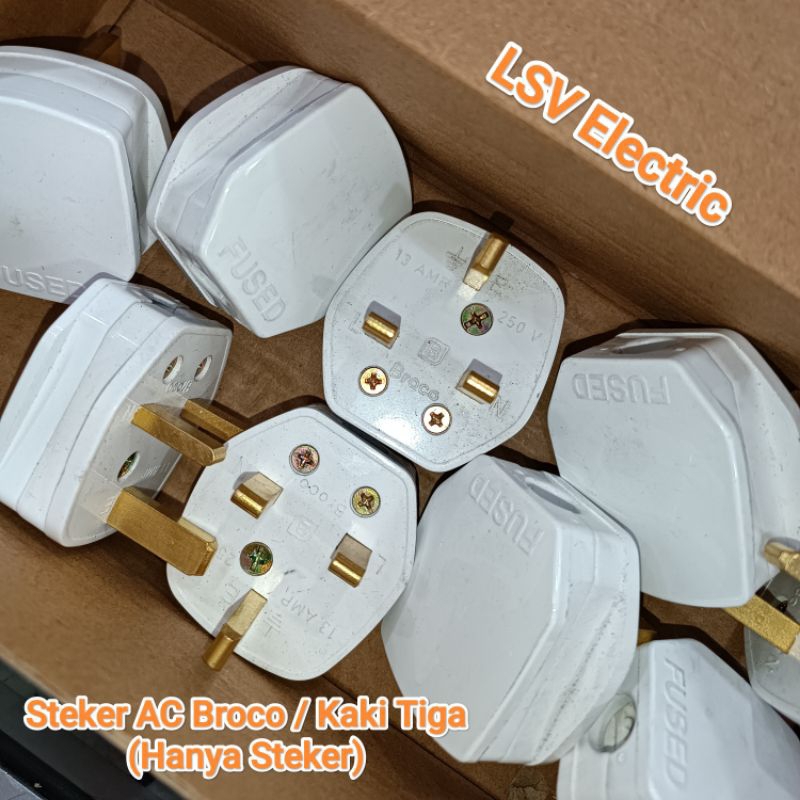 AC Plug 3-Prong Plug 100% ORIGINALBroco | Shopee Philippines