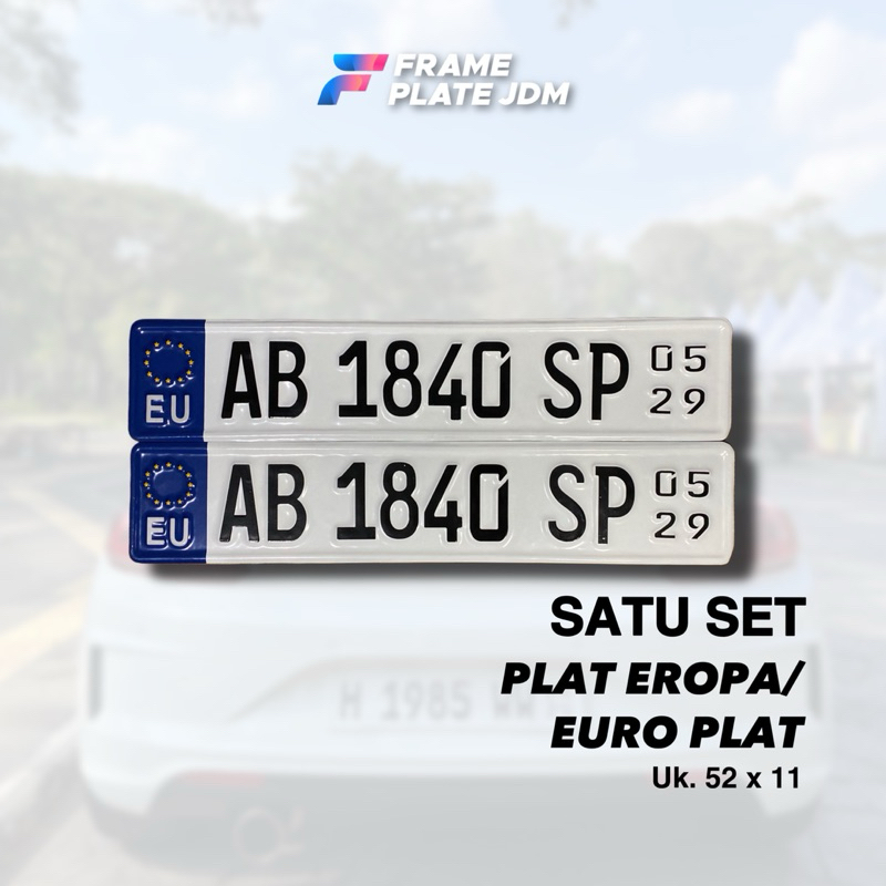 European / Euro plate | Euro Plate | JDM Frame Plate | Shopee Philippines