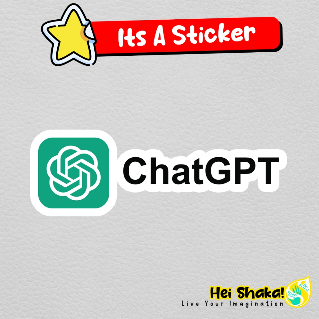 Chat GPT Logo Sticker AI Artificial Intelligence Waterproof Vinyl ...