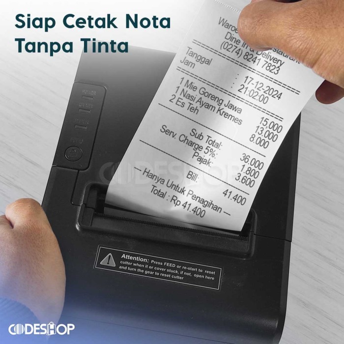 MESIN Otani Thermal Paper 80 x 80 mm Paper Roll Receipt 80x80mm Thermal ...