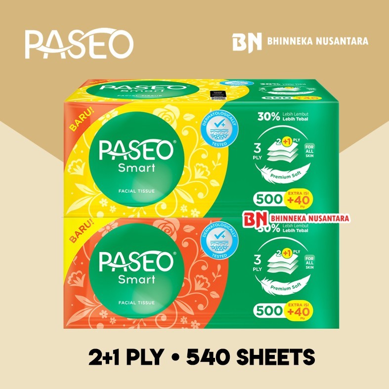 Paseo Facial Tissue Smart Dry Tissue 250 Sheets 2 Ply | Shopee Philippines