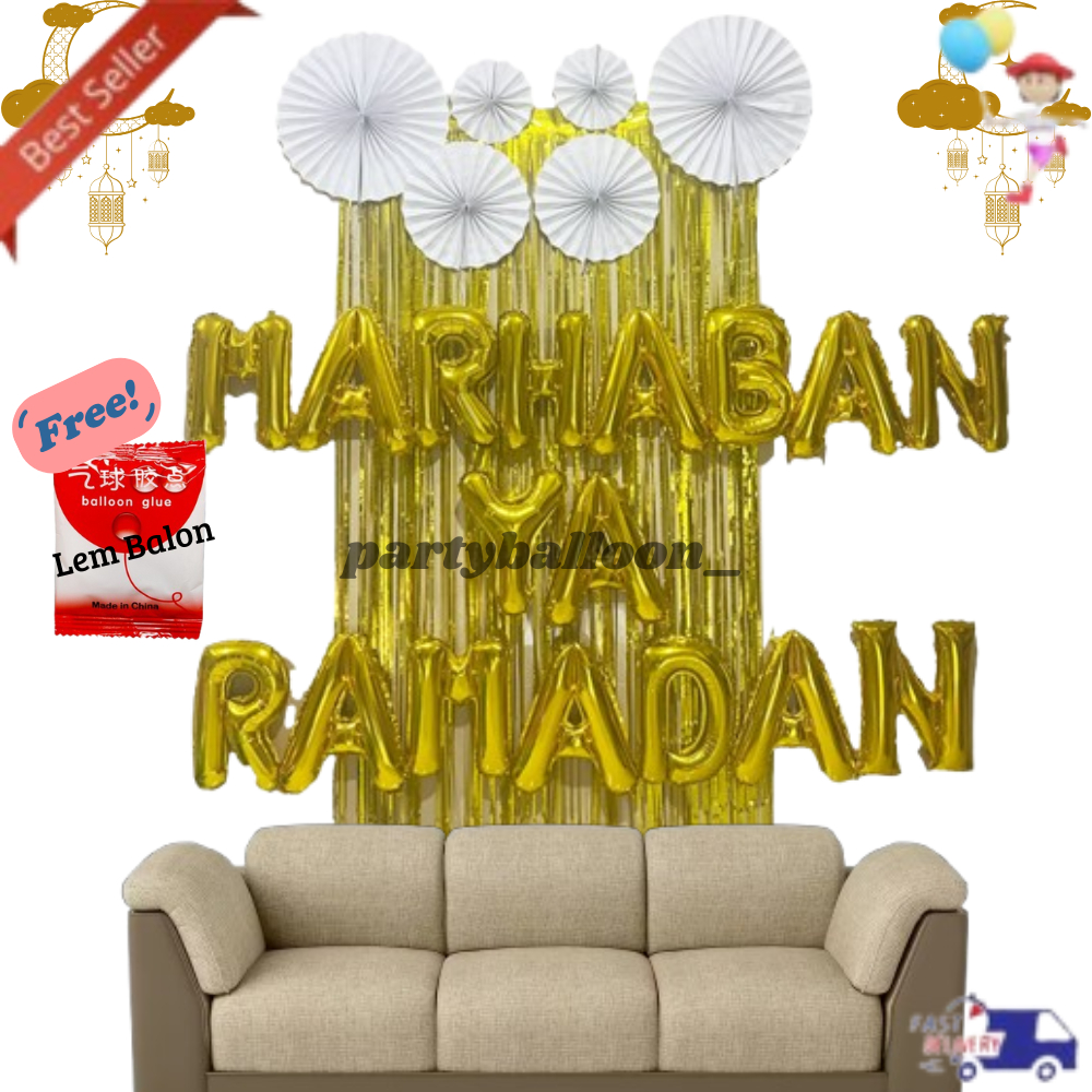1 Set of Ramadan Eid Decorations Ramadhan Set Marhaban Ya Ramadan ...