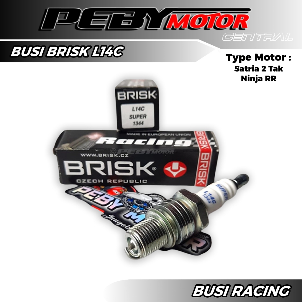 Brisk L14C Spark Plugs Satria 2 Stroke Ninja RR NSR 150R ZX GS 450 DT ...