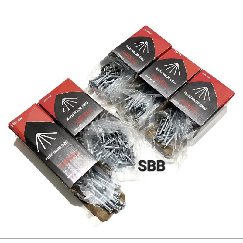 PUTIH Marshal WHITE CONCRETE NAILS / WALL WALL NAILS 1 INCH, 1 1/4 INCH ...