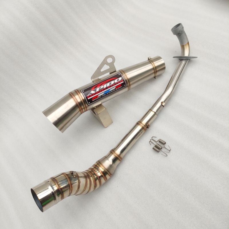 Apido muffler pipe super open canister 51mm tube type 1set for xrm 110 ...