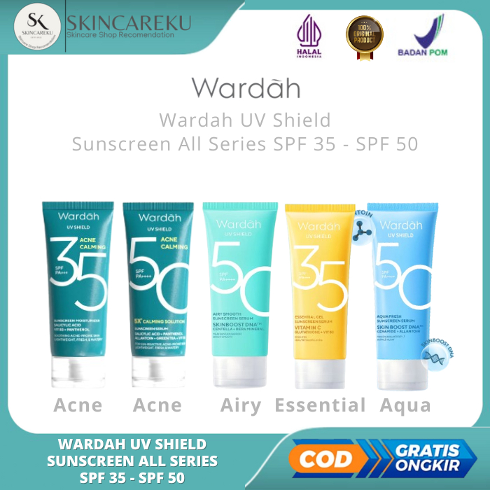 Wardah UV Shield Sunscreen All Series - SPF 35 SPF 50 | Shopee Philippines