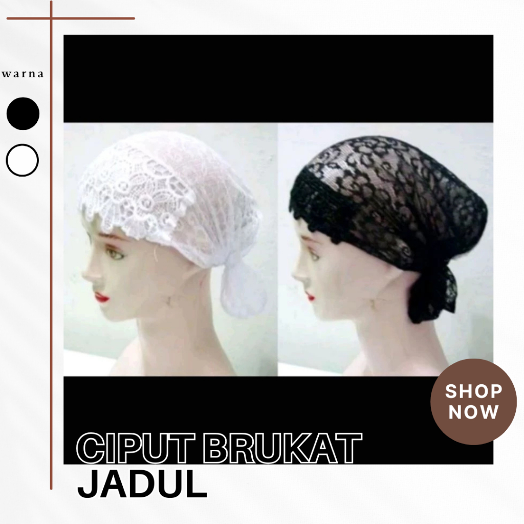 HITAM PUTIH Long tie net brocade in 2 colors, black and white | Shopee ...