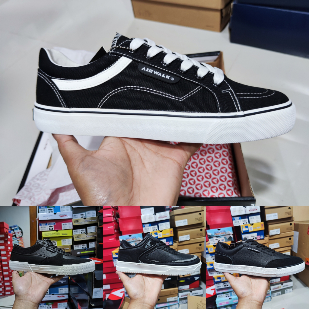 Airwalk Black White Men's Sneakers Original | Shopee Philippines