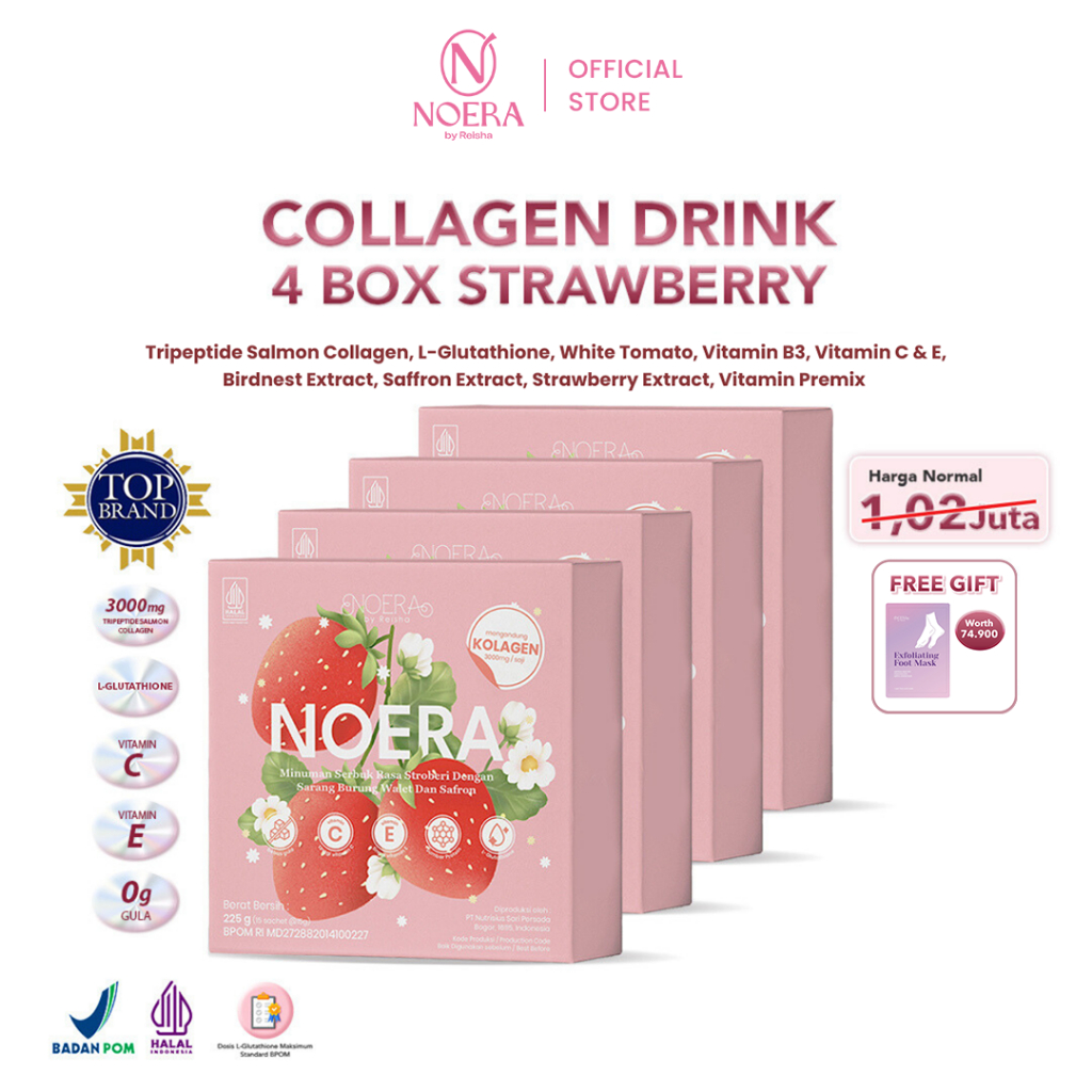 Noera Package 4 Boxes Collagen Drink Improved Formula - [Free ...