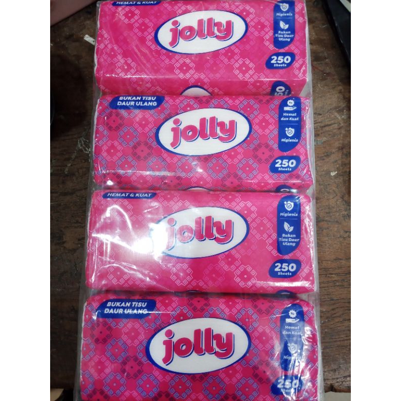 Jolly Tissue Contents 250 Sheets (4Pcs) | Shopee Philippines
