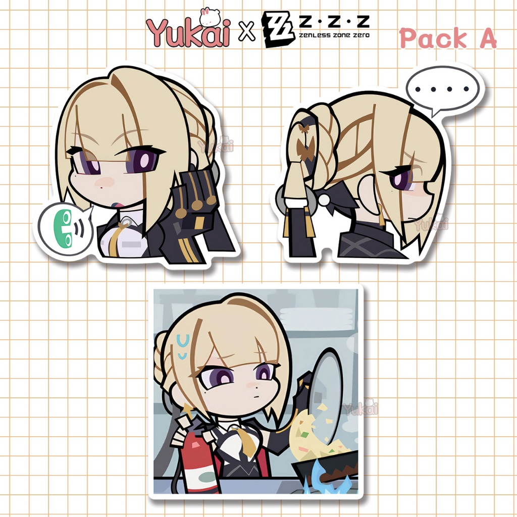 Evelyn Zenless Zone Zero (ZZ) Premium Stickers - Waterproof Anime ...