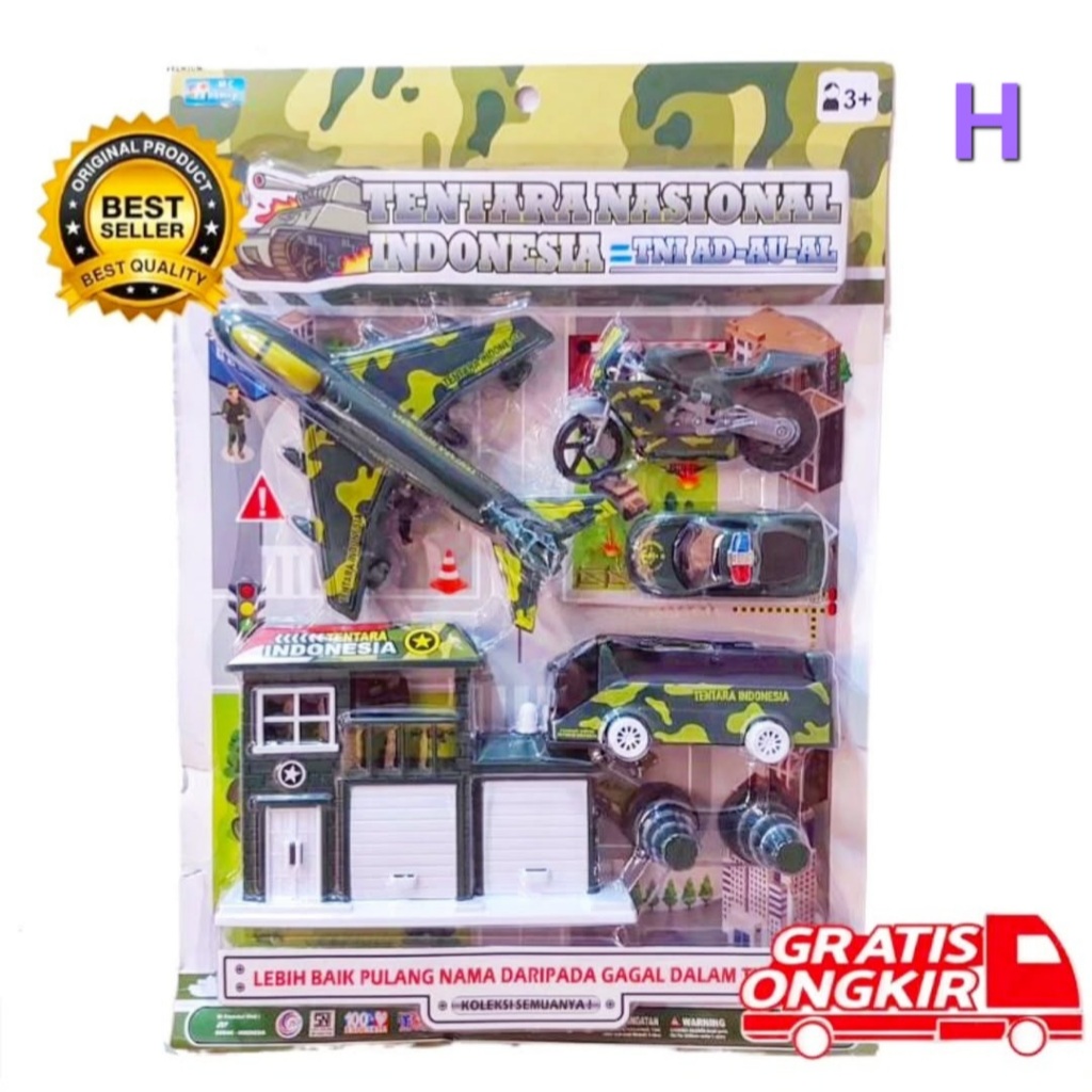 Indonesian NATIONAL Soldier Car TOY (Army Car Soldier Tank Police Truck ...