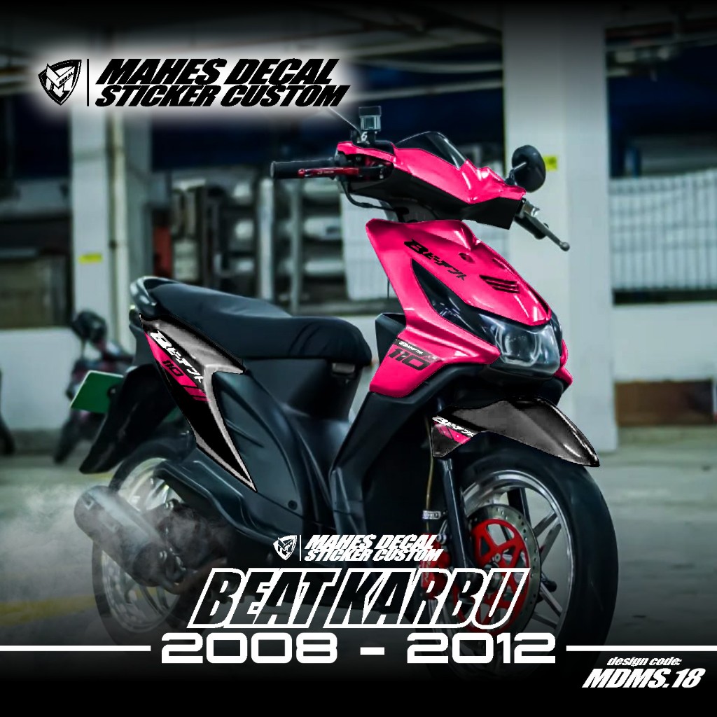 Latest Decal Sticker Honda Beat Karbu Full Body Sticker Skotlet Beat ...