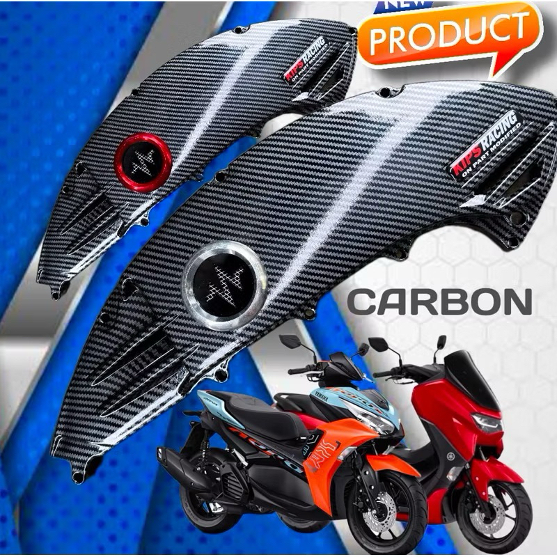 Slim NMAX CARBON air funnel Close air FILTER box cover/ AEROX NEW, NMAX ...