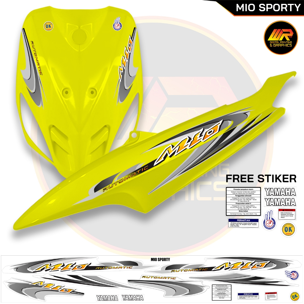 Mio Sporty Smile Striping Clear Material New Design Transparent Mio ...