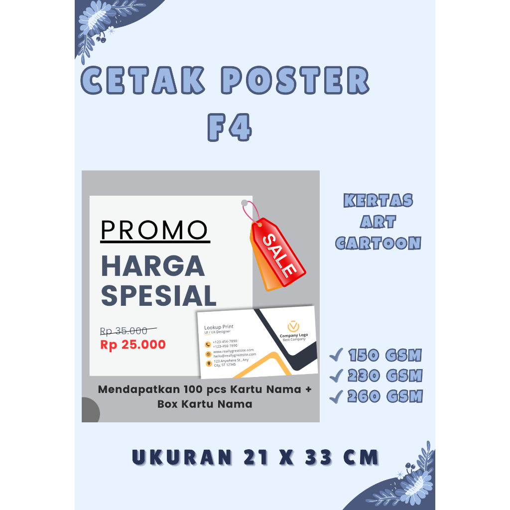 Print Custom F4 Size Posters | Shopee Philippines