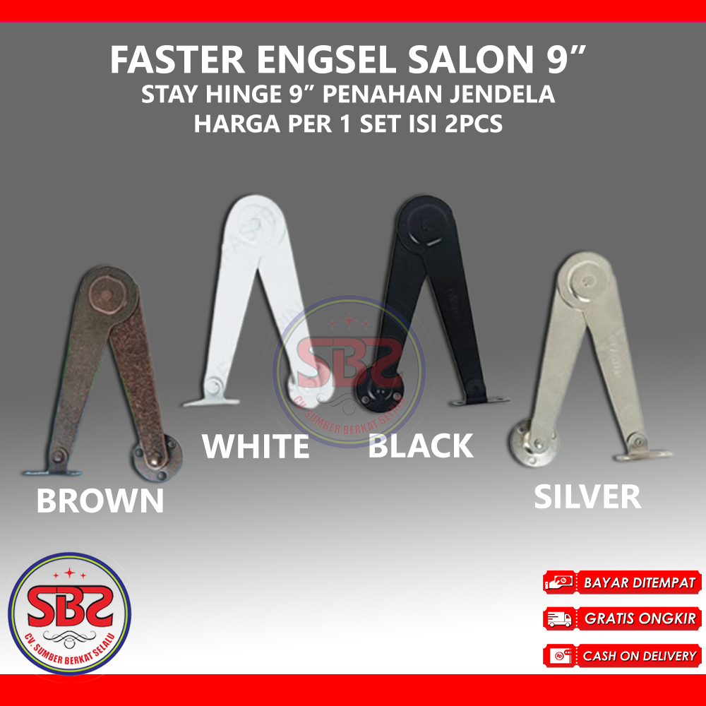 Faster Salon Hinges 9" Window Stopper / Window Elbow / Folding window ...