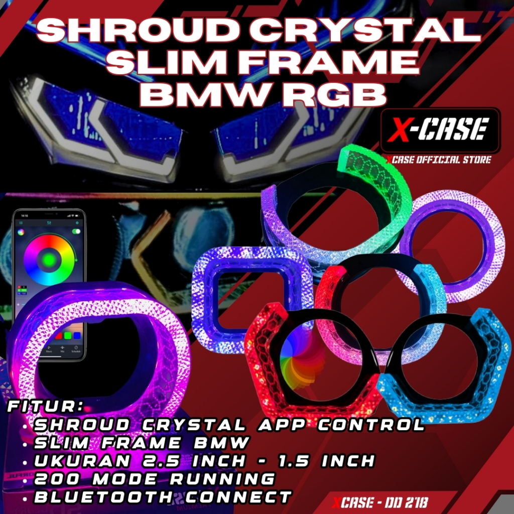 X-case Shroud 5D Glory Crystal Slim Frame Rgb 2.5 Inch 1.5 Inch Angel ...