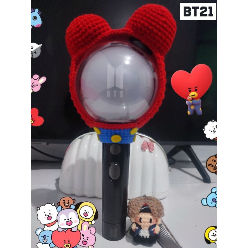 (realpic) Bts ligstick cover | Bt21| Tata | |Army bomb ver. 4 (free pc ...