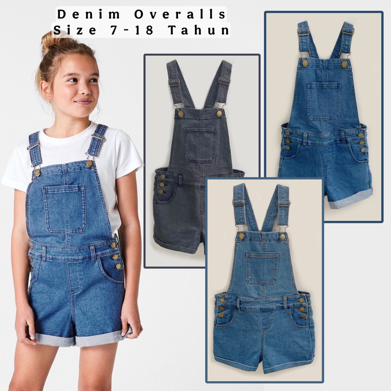 Anko Girls' Denim Overalls | Shopee Philippines