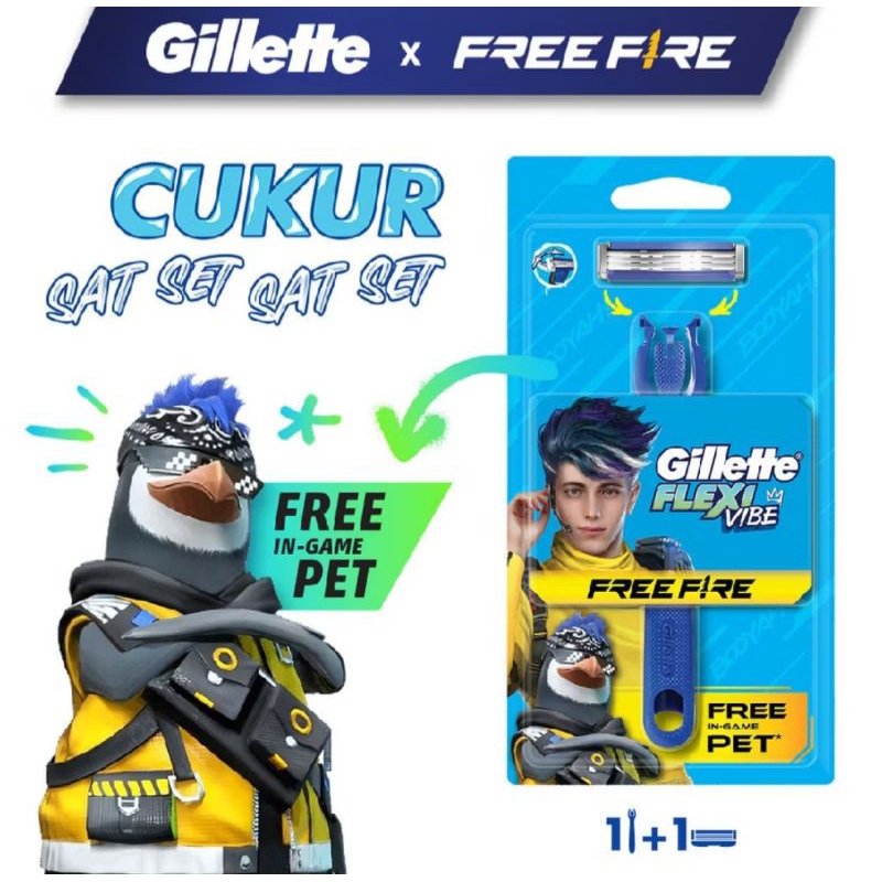 Gillette flexi vibe x free fire | Shopee Philippines