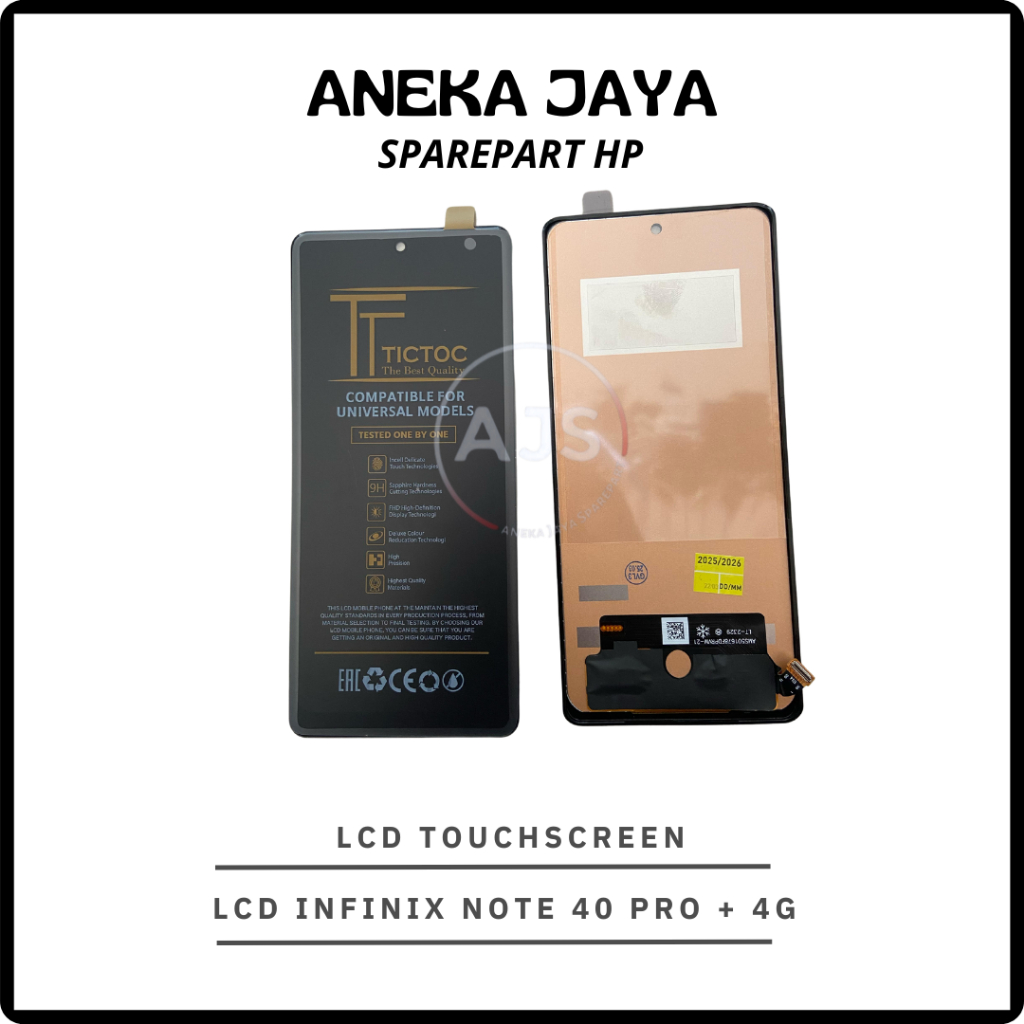 LCD INFINIX NOTE 40 PRO + 4G / 5G / HOT 50 PRO PLUS / ZERO 4O 4G / 5G ...
