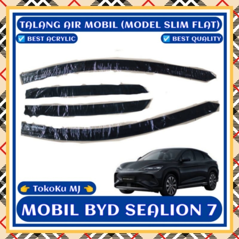 Byd SEALION CAR WATER GUTTER (SLIM FLAT MODEL) PREMIUM QUALITY | Shopee ...